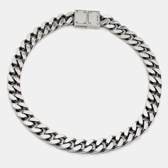 Burberry | Accessories | Burberry Olympia Silver Tone Chain Necklace ...